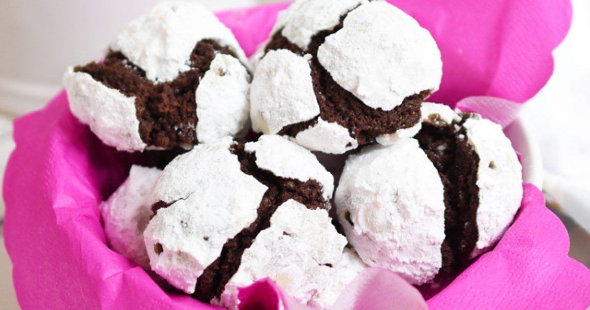 Galletas craqueladas de chocolate o crinkle cookies - Anna's Pasteleria